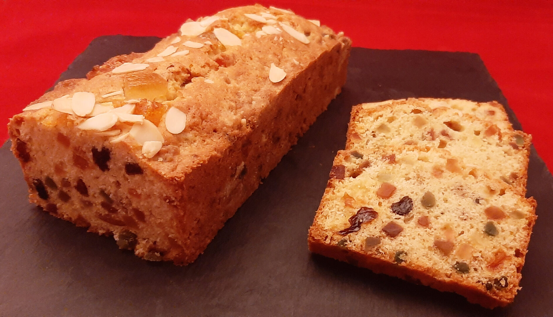 Cake aux fruits confits. Recette de gâteau anglais facile et rapide à faire